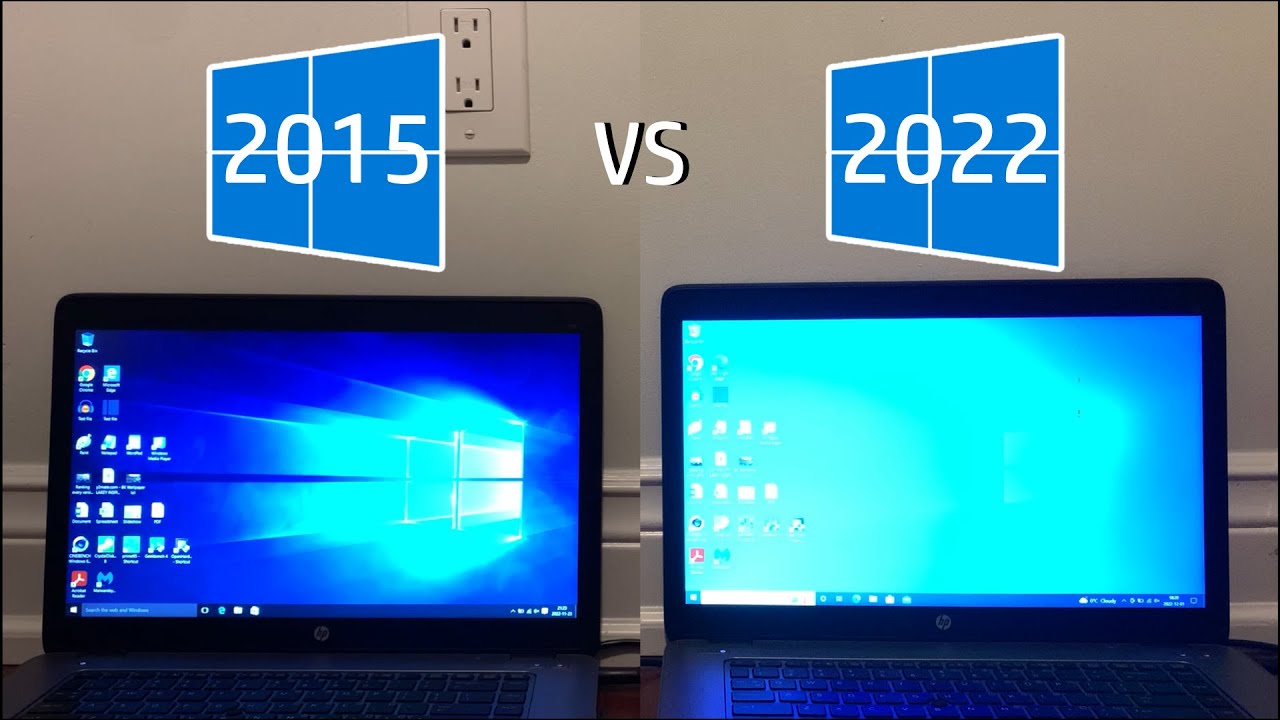 Windows 10 2015 vs 2022 - Speed Test - YouTube