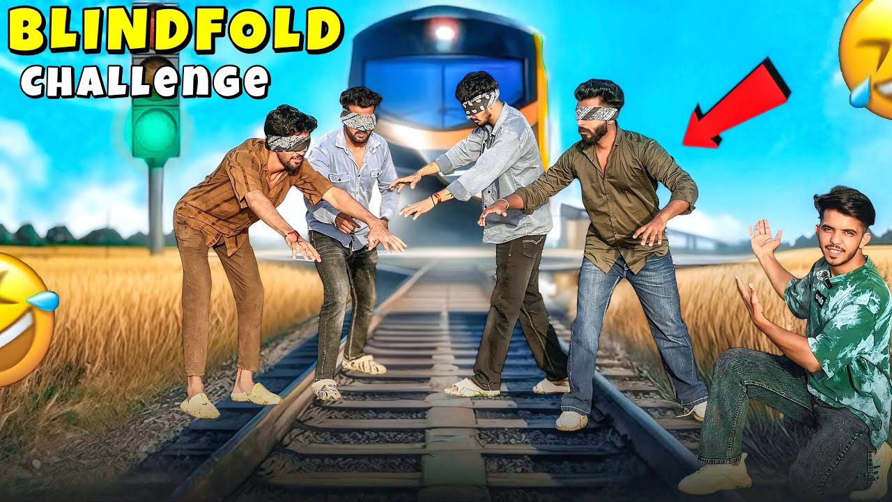 Blindfold Challenge- Last to Leave Wins🏆 | देखे बिना कैसे करेंगे? - YouTube