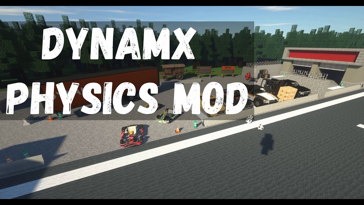 DynamX Physics Mod на реалистичную физику машин в Майнкрафт! - YouTube