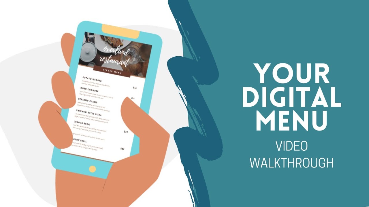 How to setup your digital menu - YouTube