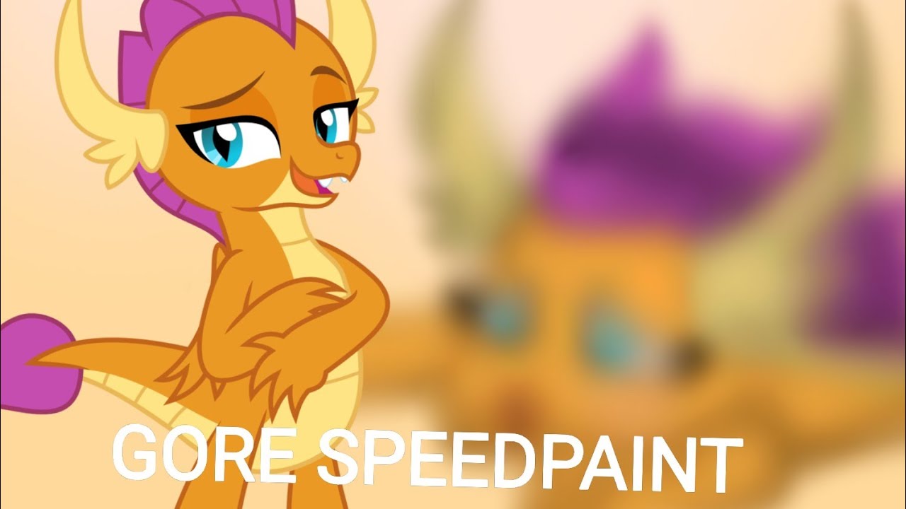 (MILD GORE+11) Smolder Death - MLP Speedpaint - YouTube