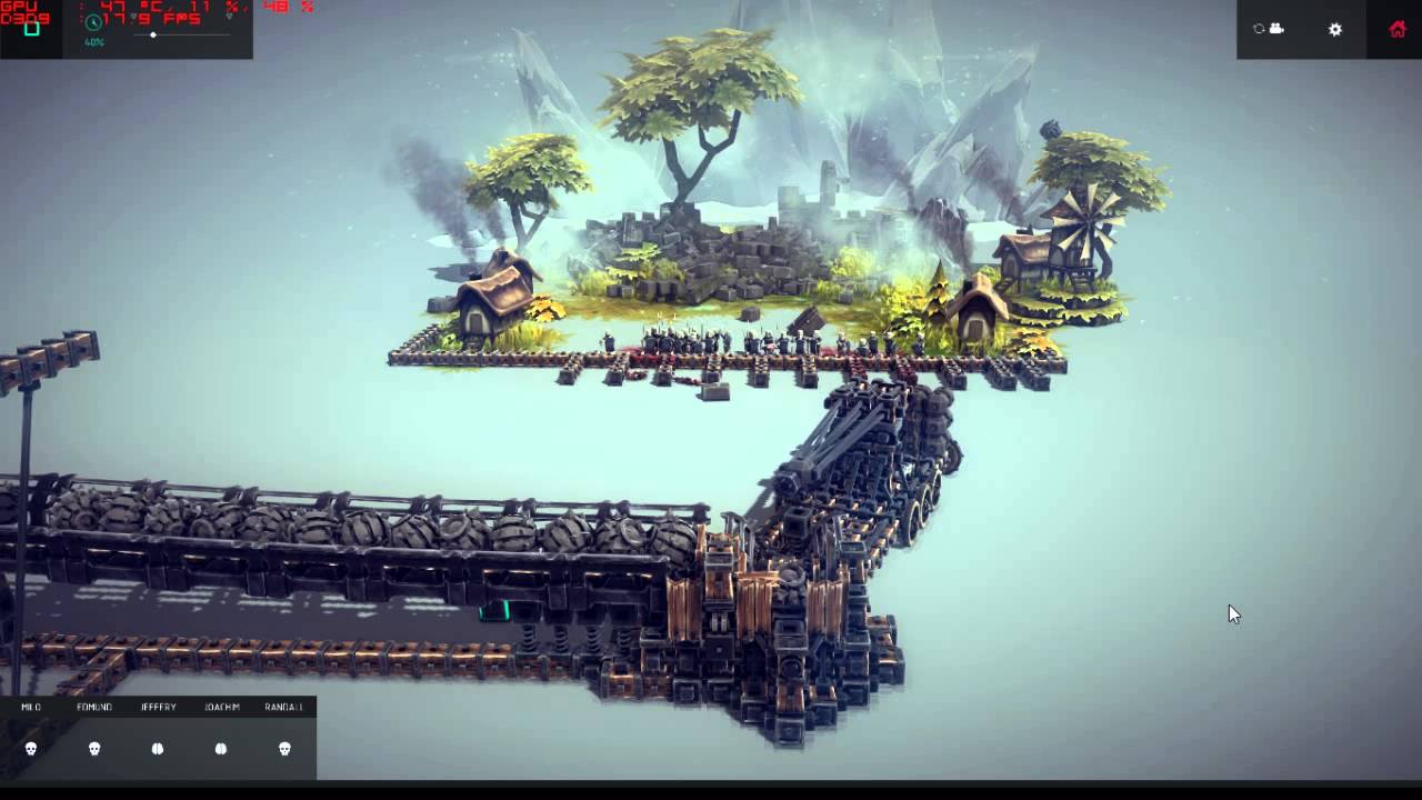 Besiege Catapult can reload, change angle - YouTube
