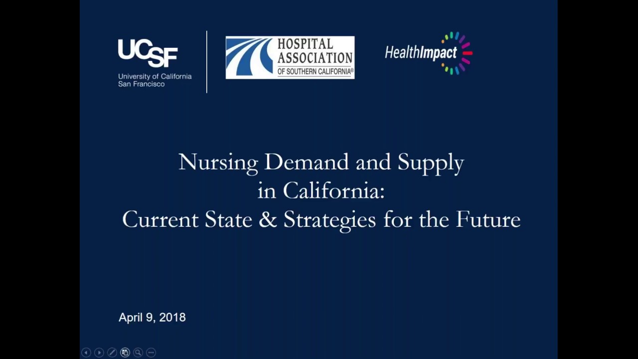 2018 Nursing Webinar: Nursing Demand and Supply in California - YouTube