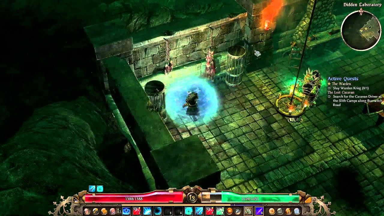 Grim Dawn Warden Krieg kill with Battlemage - YouTube