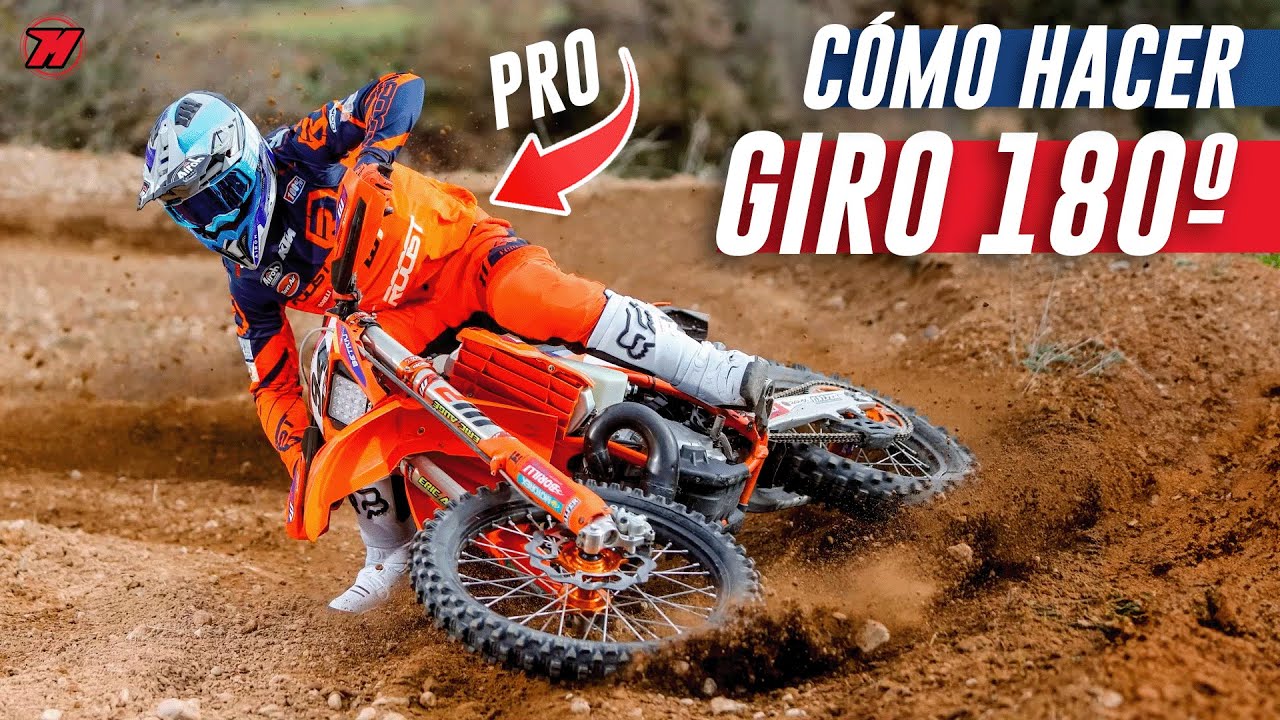 CÓMO DERRAPAR y hacer GIRO 180° en moto ENDURO. ¡Like a PRO! 🔥 - YouTube