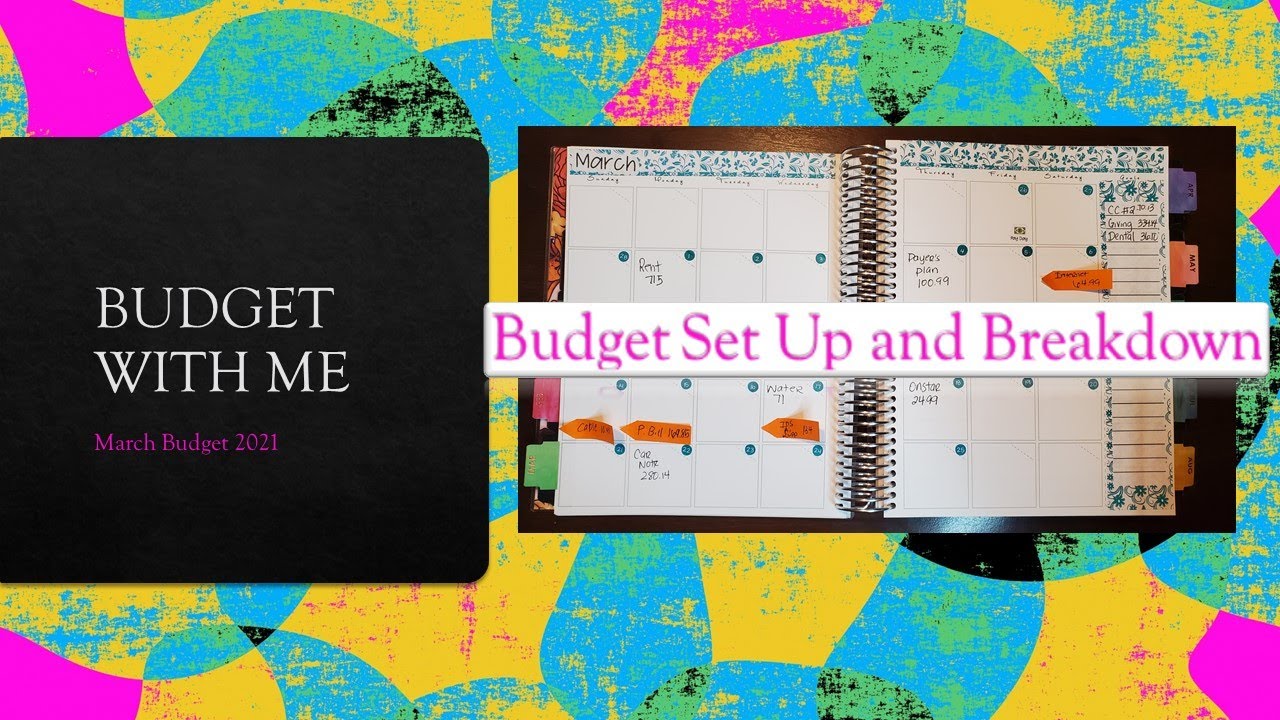 Budget with me | March Budget Calendar Setup w/ Life In Envelope ...