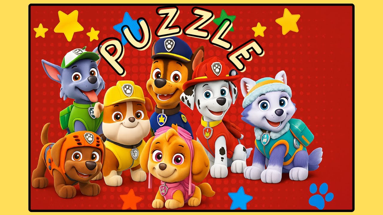 Paw Patrol Puzzle Challenge | Early Learning Fun with Shapes, Logic ...