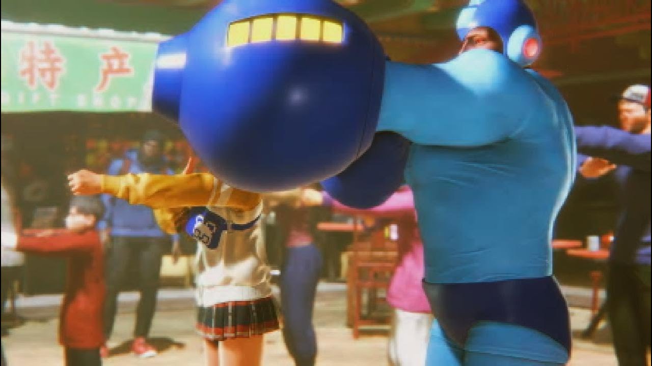Street Fighter 6 learning Chun Li fighting style with mega man costume ...