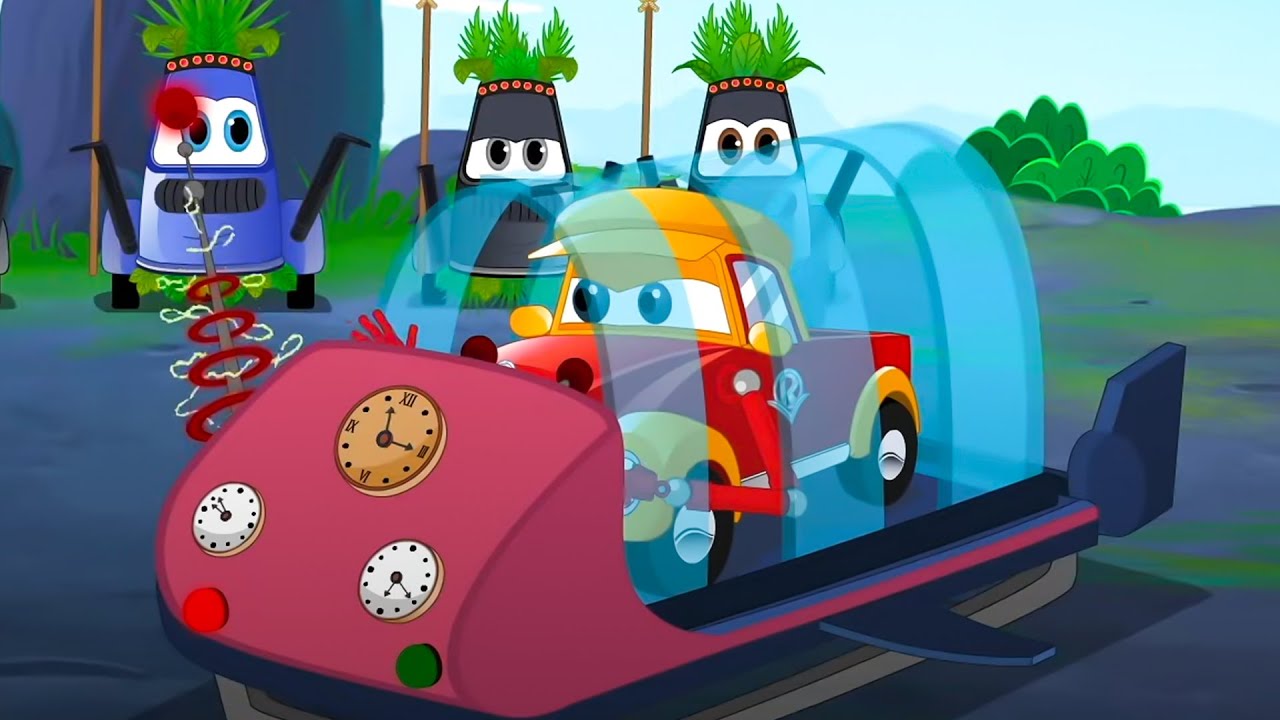 Kids Cartoon - Time Machine & More Vehicle Videos for Children - YouTube
