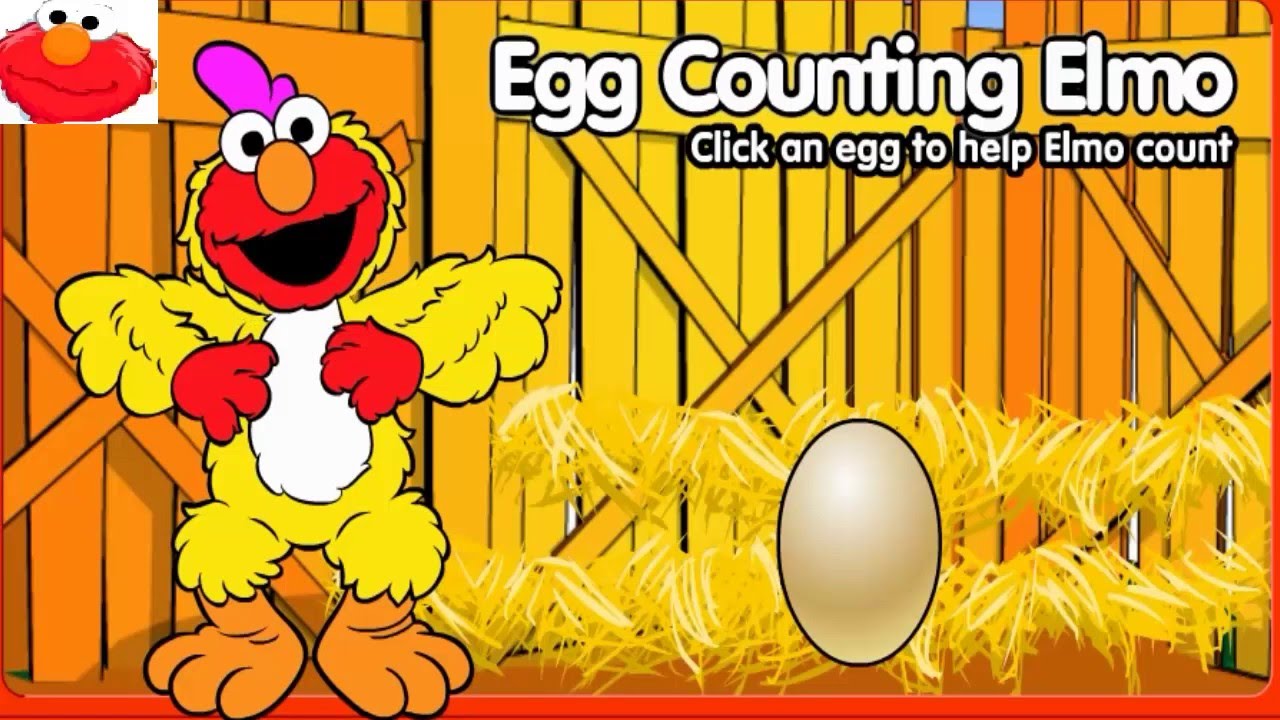 Watch Eggs Counting Elmo | Cartoon Games For kids - YouTube