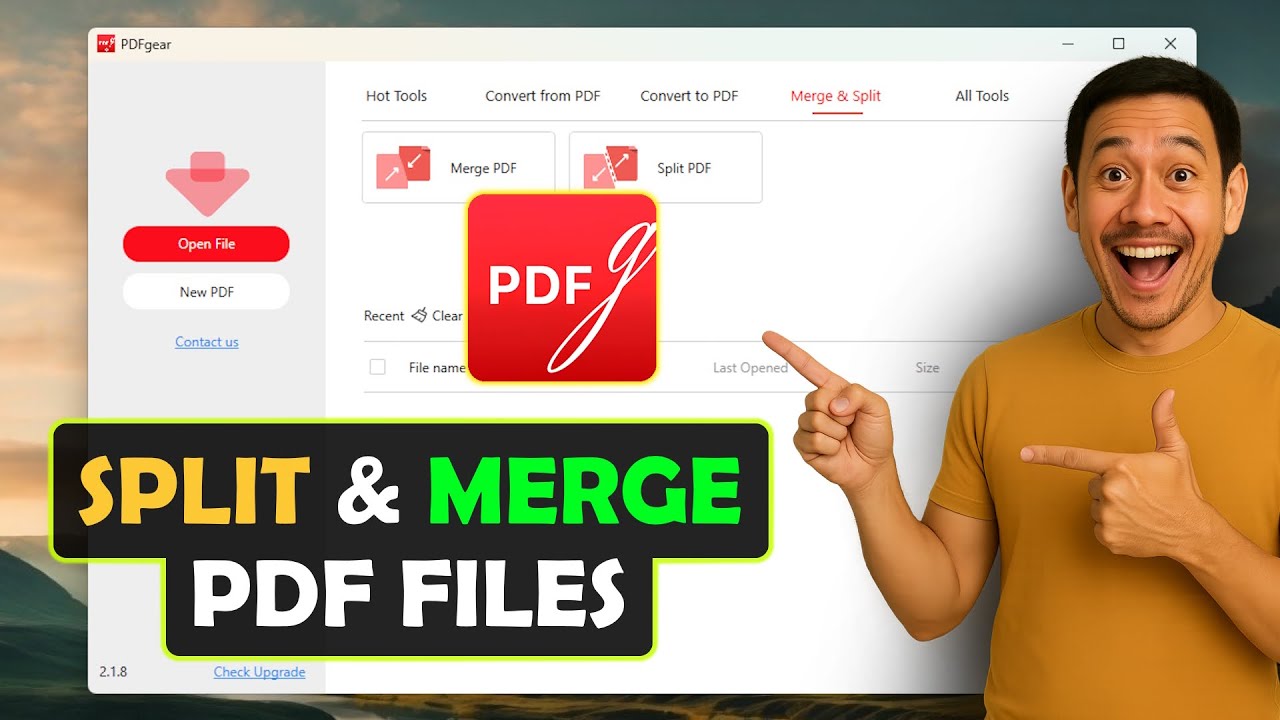 How To Split And Merge PDF Files With This FREE PDF Editor - YouTube