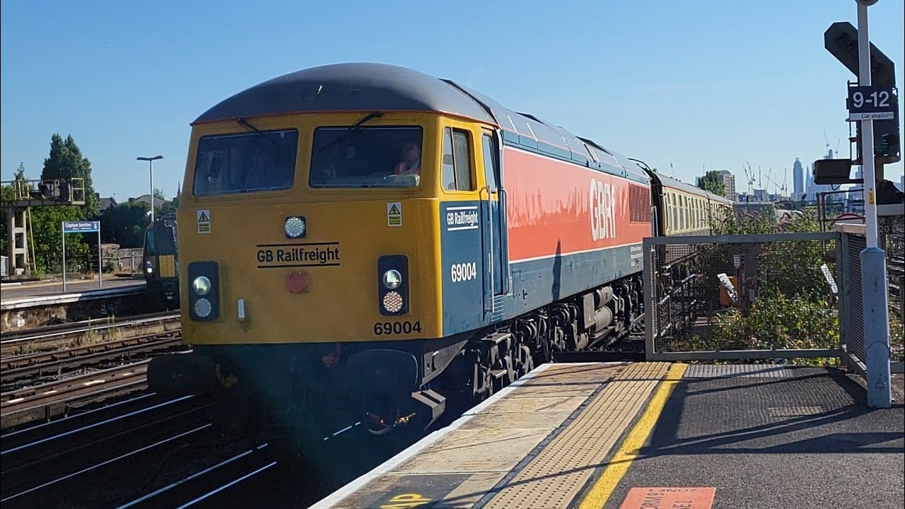 GBRF Class 69004+66799 With The Solent Searcher Railtour At Kensington ...