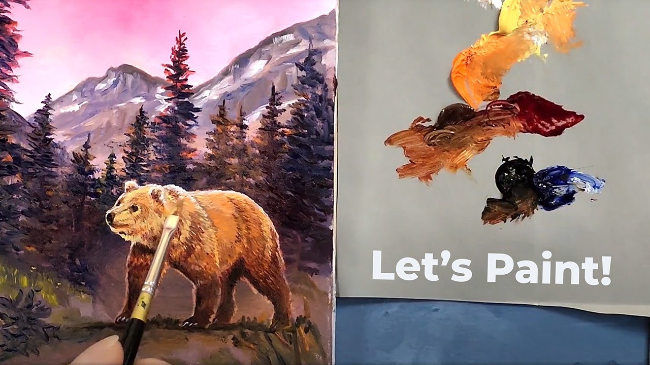 Grizzly Bear: Paint Realistic Fur in Oils! (Beginner Friendly) - YouTube