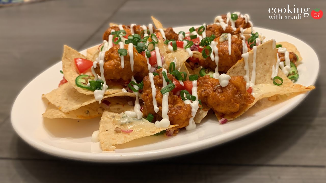 Buffalo Popcorn Chicken Nachos: EPIC Nacho Recipe! #nachoday2022 - YouTube