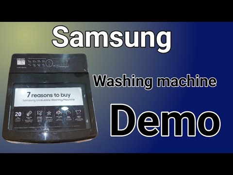 how to Samsung washing machine demo installation - YouTube