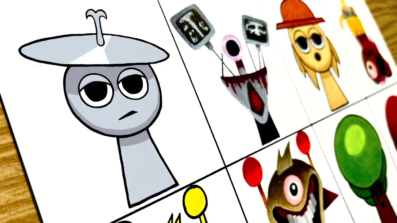 Drawing Incredibox Sprunki OC: Normal VS Horror [All Characters] NEW My ...