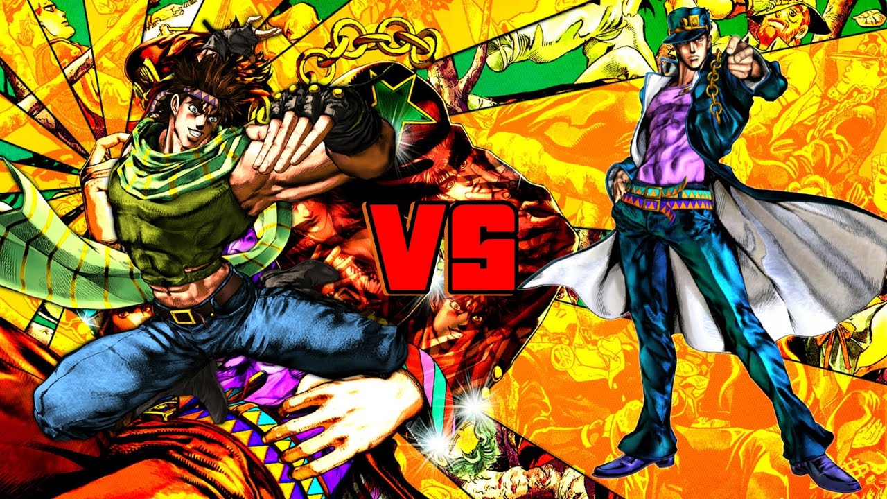 Death Battle Joseph Joestar Vs Jotaro Kujo Jojos Bizarre Adventures all ...
