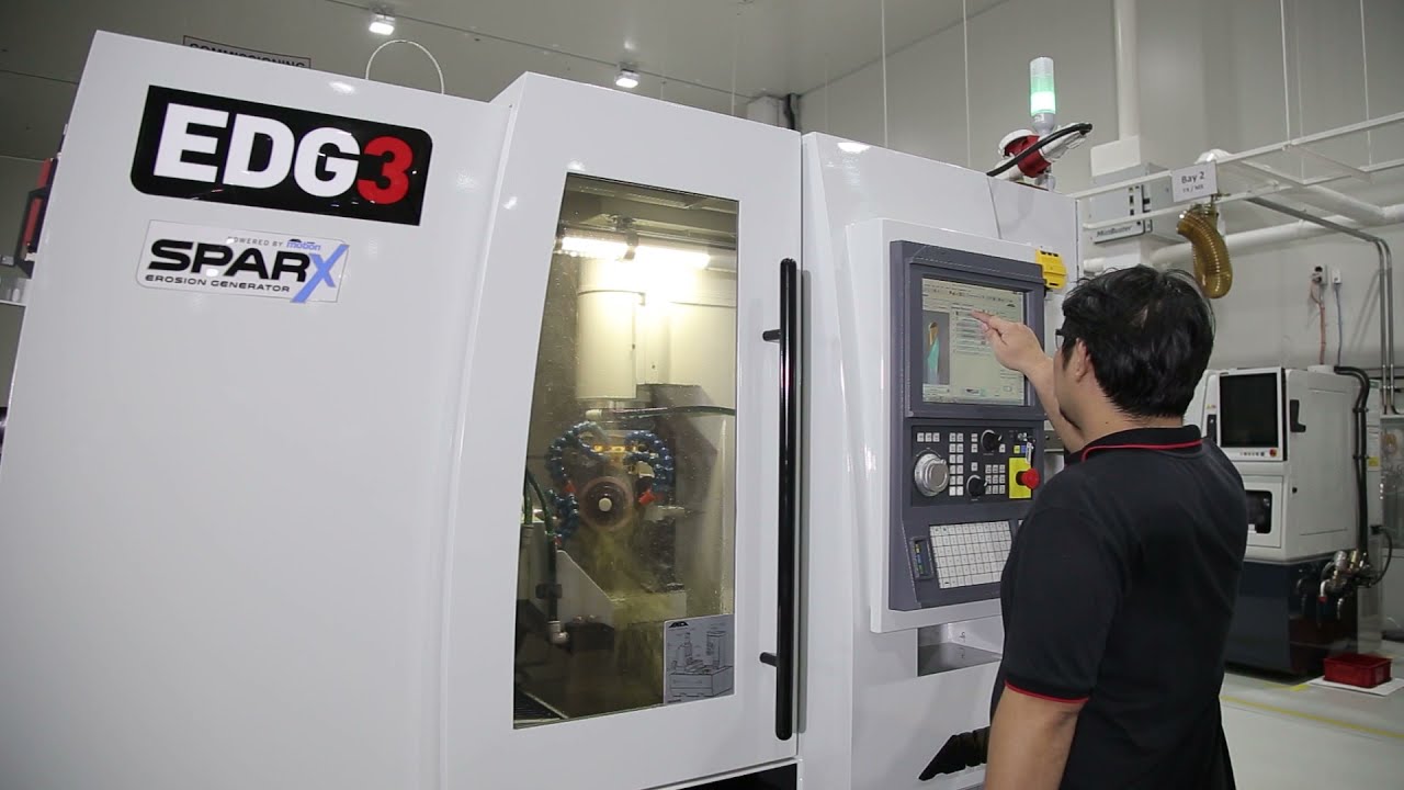 ANCA's EDG - Optimised cycle time and surface finish - YouTube