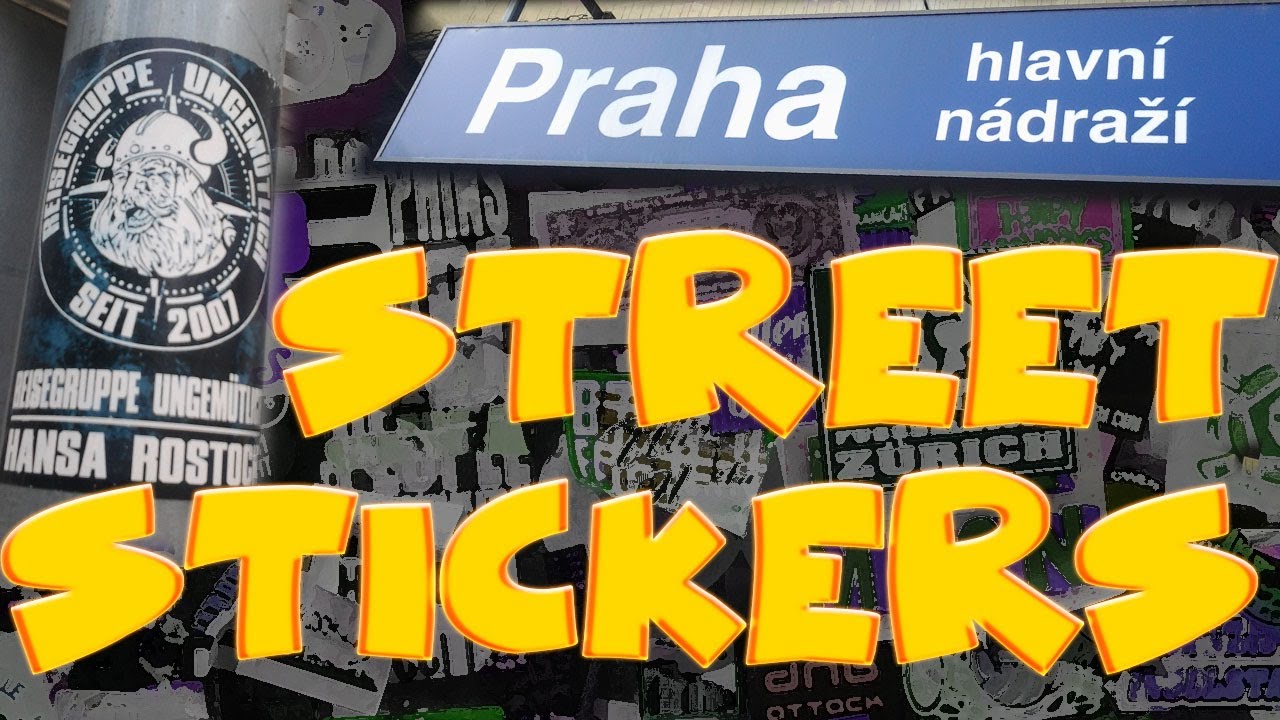 Street Stickers & Graffiti - Praga #stickerart #basel #streetart - YouTube