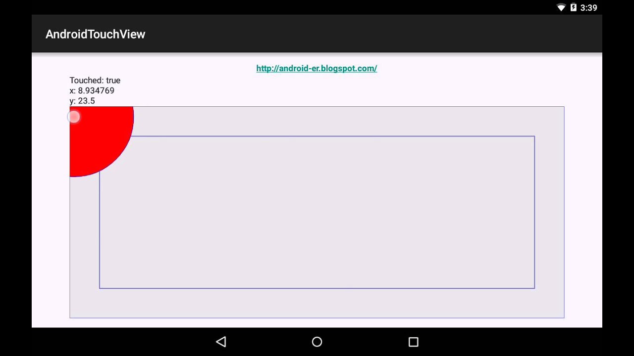 Custom touch view with callback listener - YouTube
