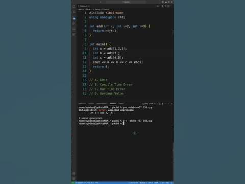 Empty parameter to a function in C or C++ #cppprogramming - YouTube
