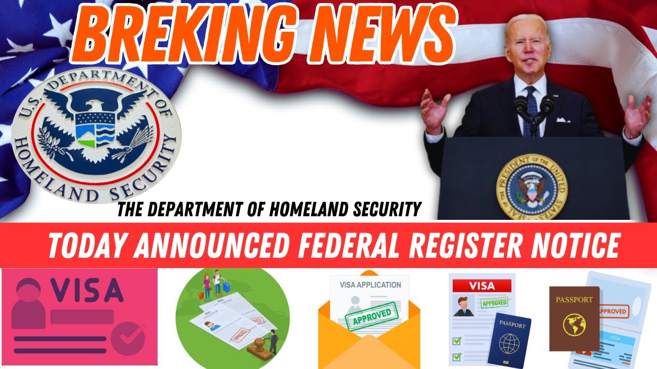 Breaking News: The Department Of Homeland Security Today Announced ...