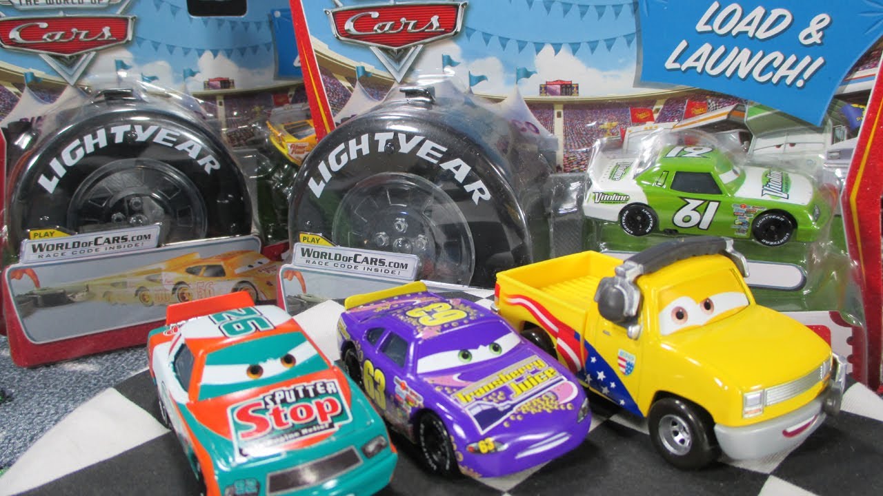 Disney Pixar Cars 2-Packs Sputter Stop Gasprin John Lassetire And More ...