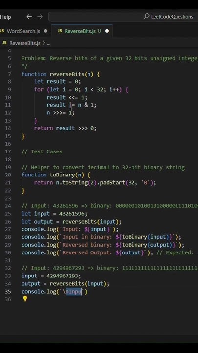 How to solve LeetCode 190: Reverse Bits 💡 | Easy Bit Manipulation in ...