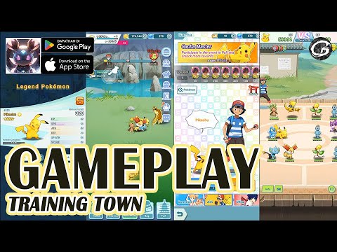 TRAINING TOWN GAMEPLAY - POKEMON GAME (ANDROID/IOS) - YouTube
