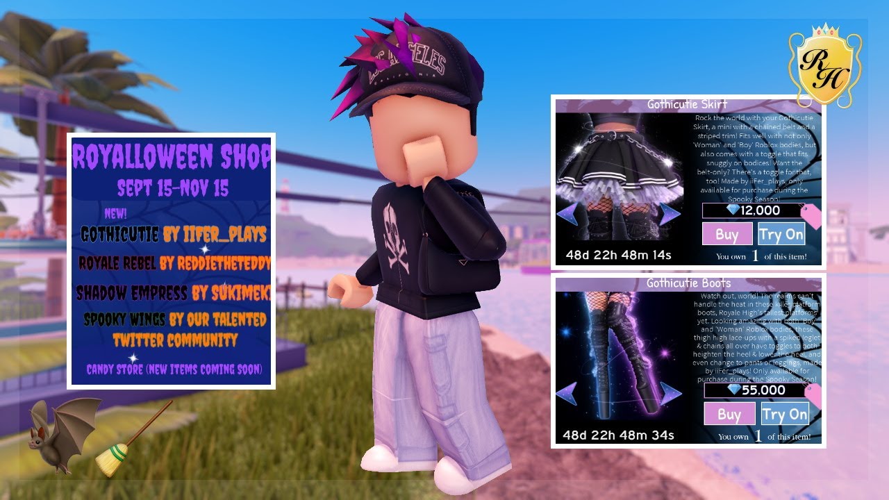 🎃 ACTUALIZACION DE ROYALE HIGH 🧙‍♀️ NUEVO SET GOTHICUTIE 👑 MODO DE ...