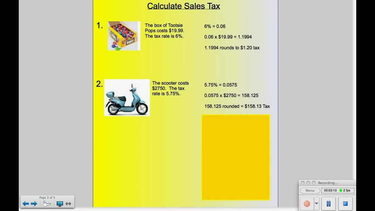 Sales Tax and Discounts - YouTube