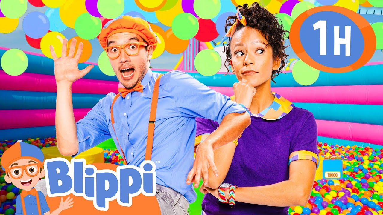 Blippi’s Mega Ball Pit Surprise! | Blippi | Family Time! 👨‍👩‍👦 ...