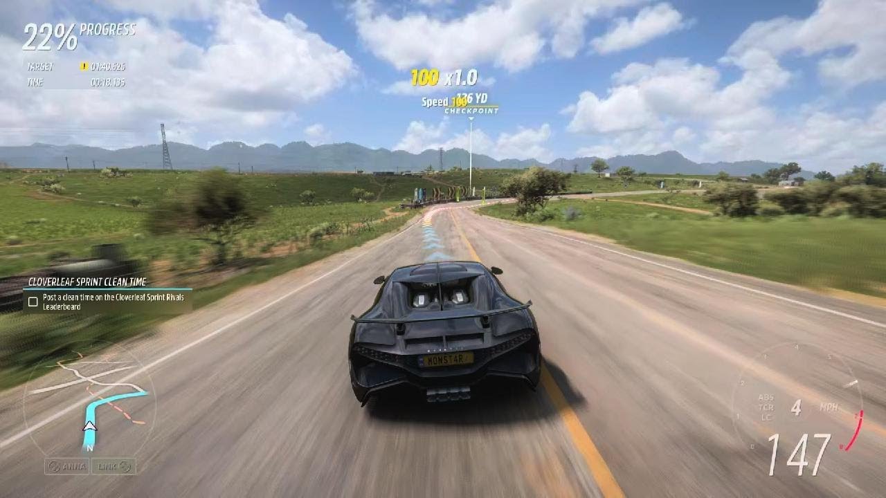 Forza Horizon 5_clover leaf sprint rivals clean lap - YouTube