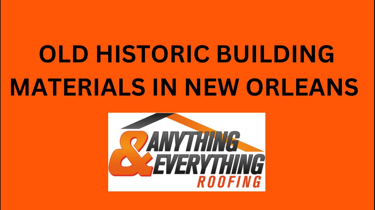 OLD HISTORIC BUILDING MATERIALS IN NEW ORLEANS - YouTube