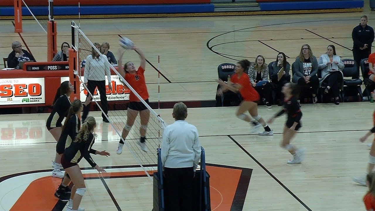 Osseo Volleyball Sweeps Maple Grove - YouTube