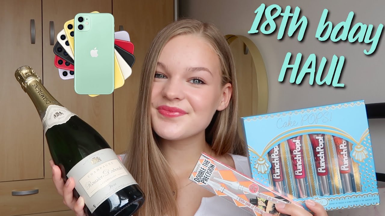 What I Got For My 18th Birthday Haul!!~lush leah - YouTube