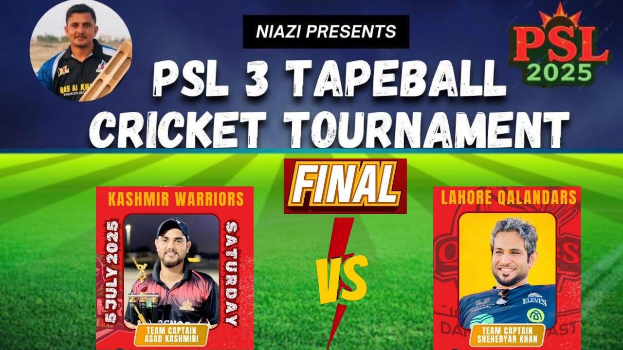 Final Psl 3 Tape Ball Cricket Tournament - YouTube