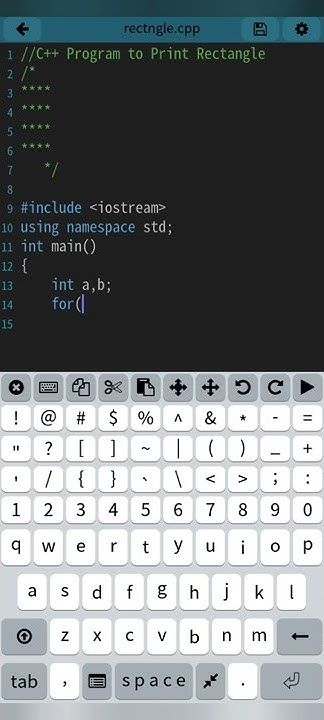 C++ Program to Print Rectangle #shorts #programming #viralshorts #youtubeshorts # ...