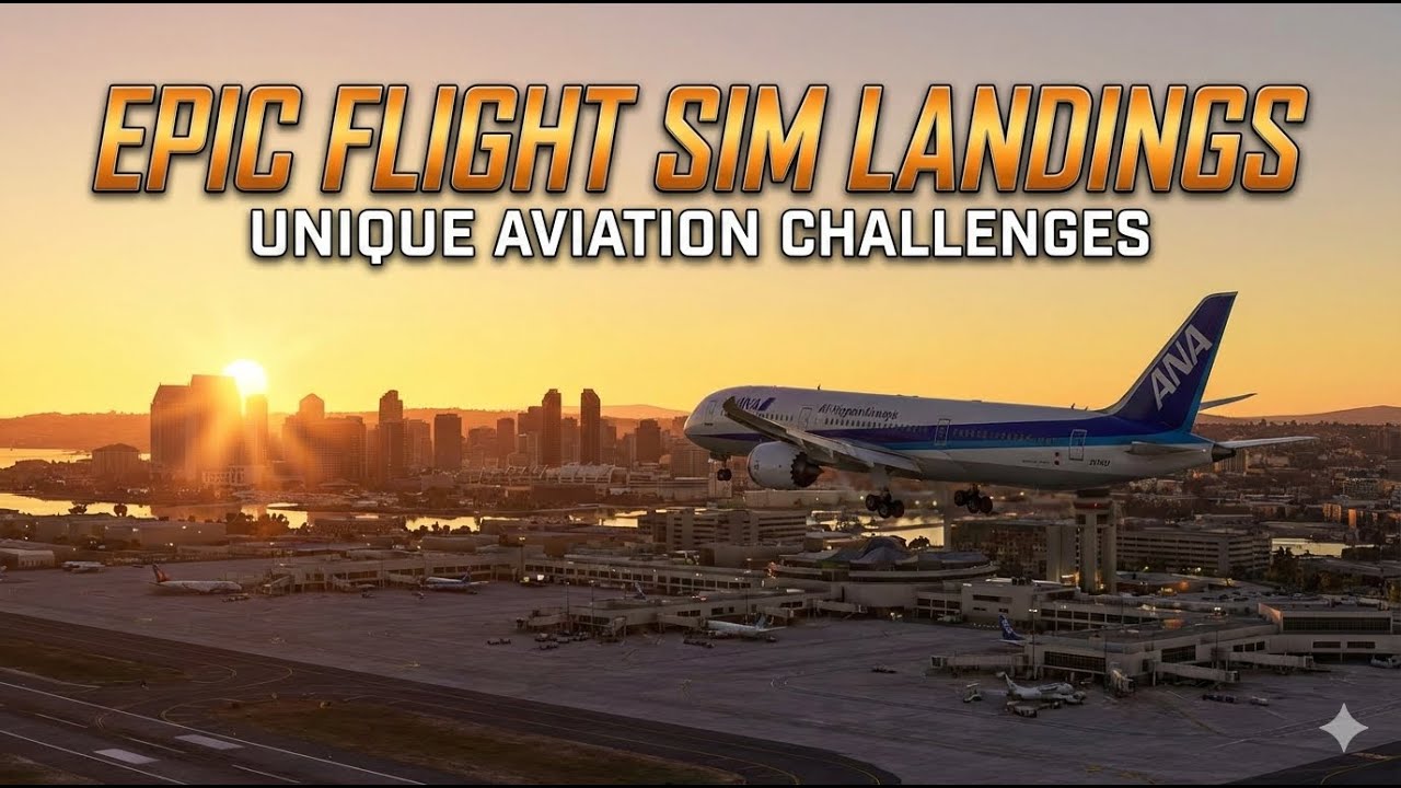 Epic Flight Sim Landings | Unique Aviation Challenges - 019 - YouTube
