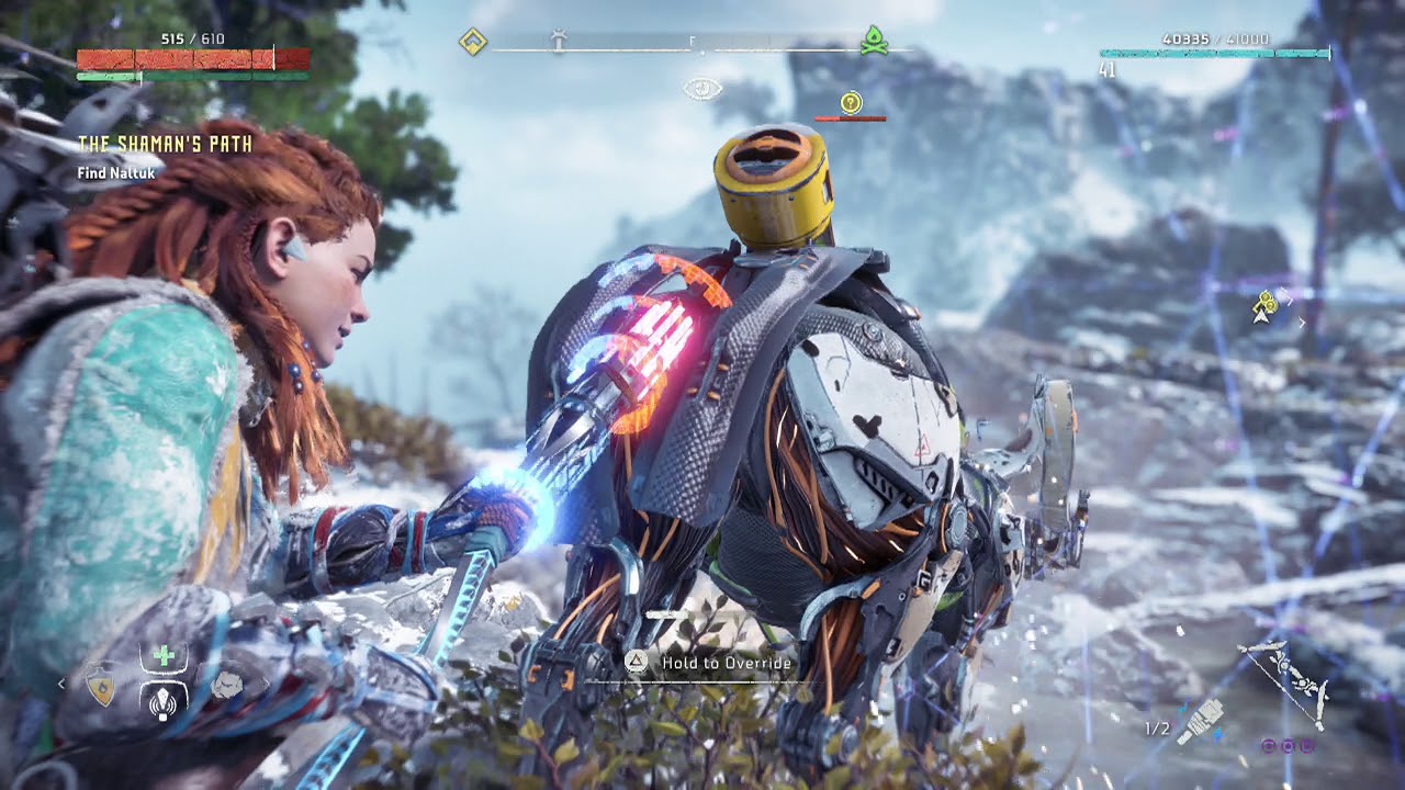 Horizon Zero Dawn Frozen Wilds Override Charger - YouTube