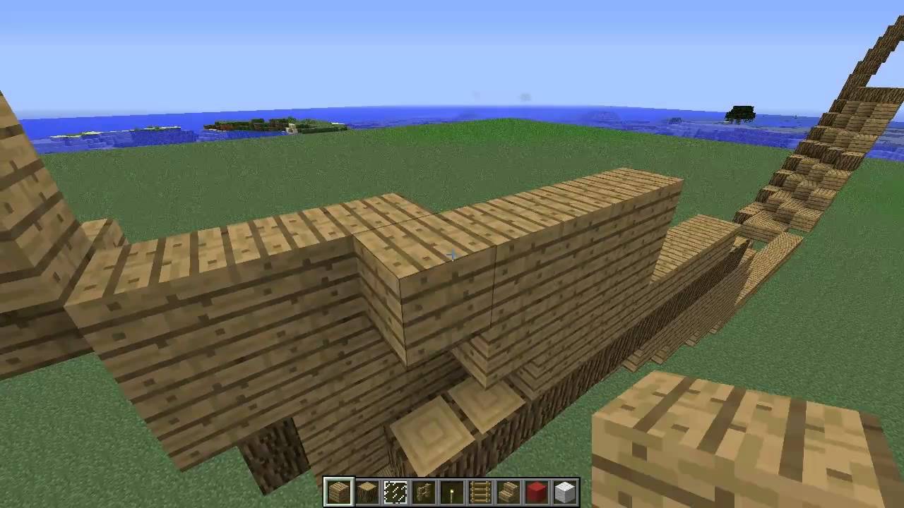 Minecraft Tutorial: Ship #001 [Speed Build] (Bauplan am Videoende ...