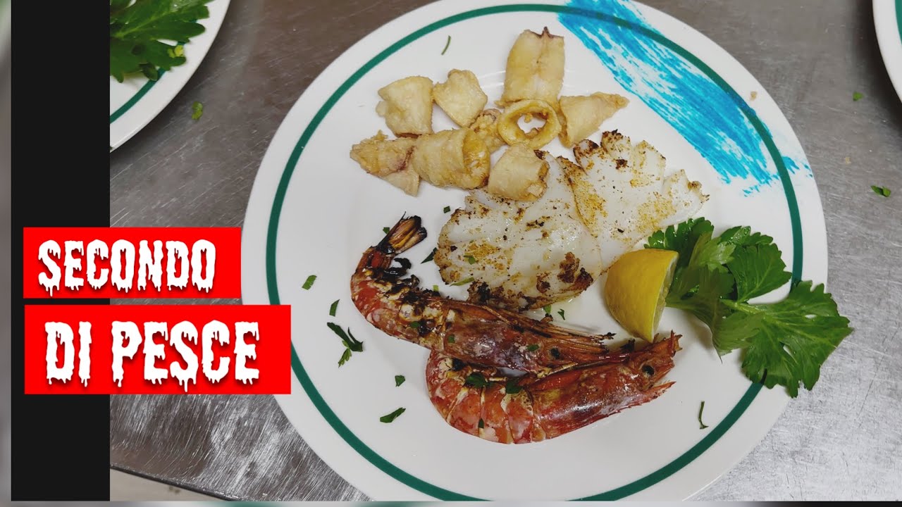 Second Di Pesce( Seppia Gamberoni e Frittura) - YouTube