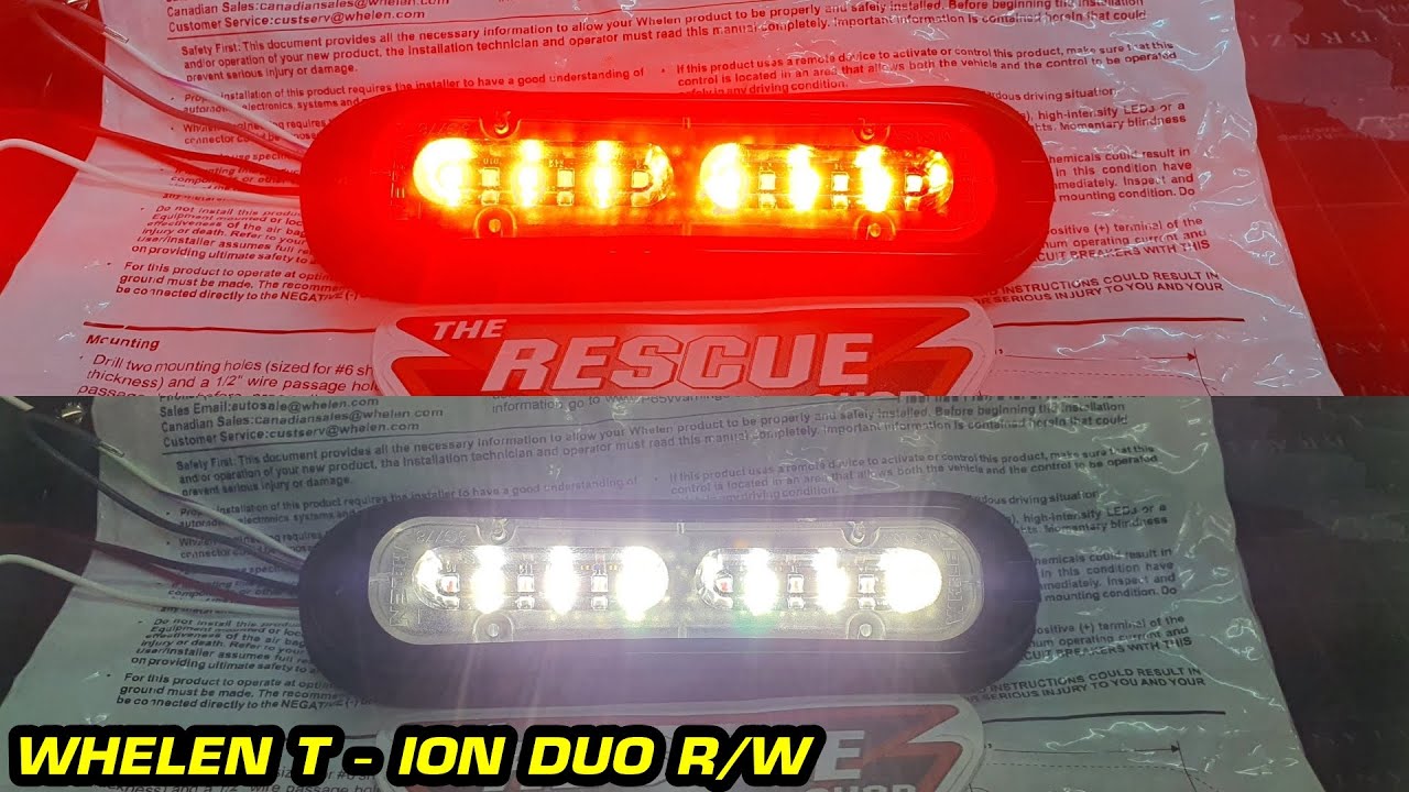 WHELEN T-ION DUO R/W - YouTube