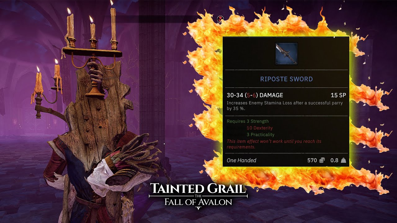 How To Get The Riposte Sword In Tainted Grail Fall Of The Avalon l ...
