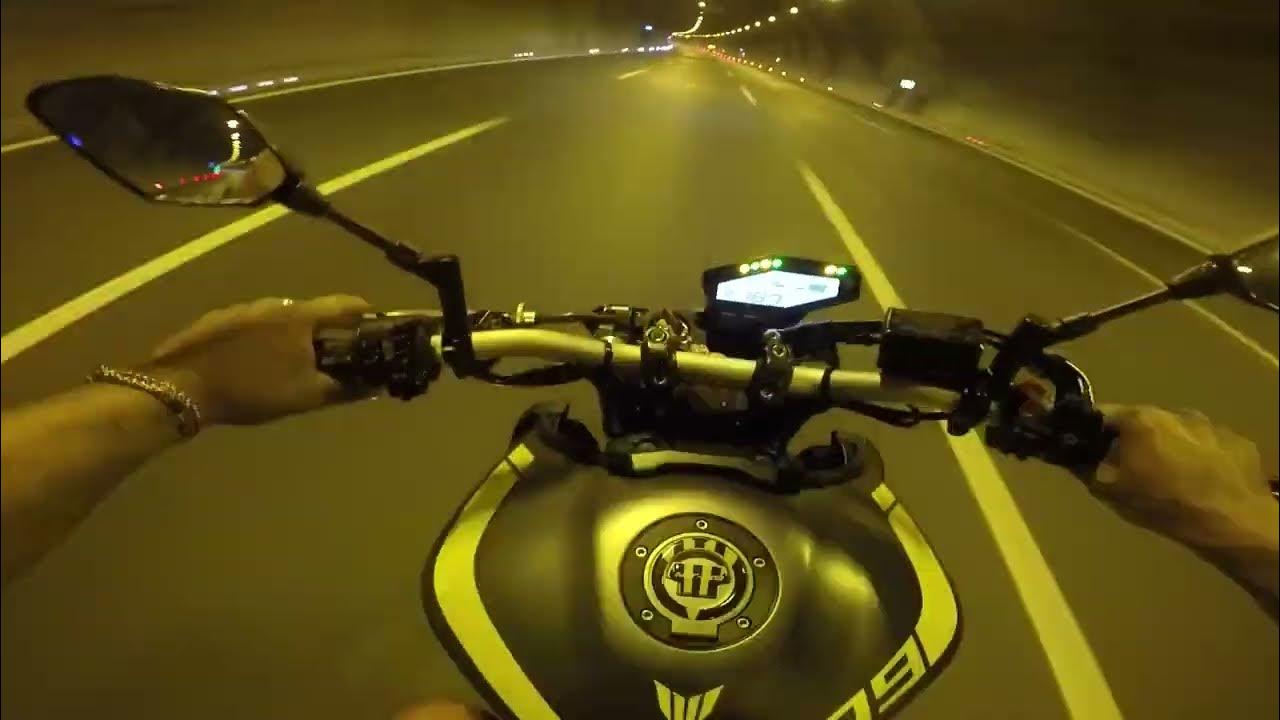 MT09 GAZLAMA TÜNEL+TEK TEKER - YouTube