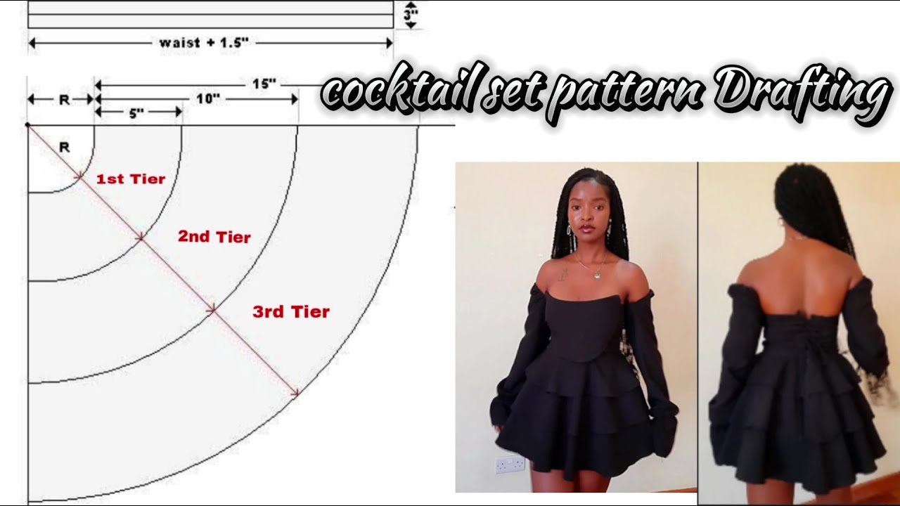Cocktail Set (Pattern Drafting) - YouTube