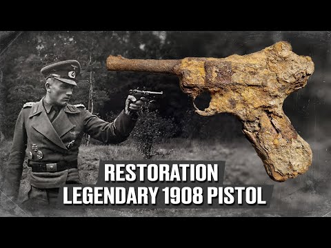 Luger favorite German officers pistol | Restoration of antique