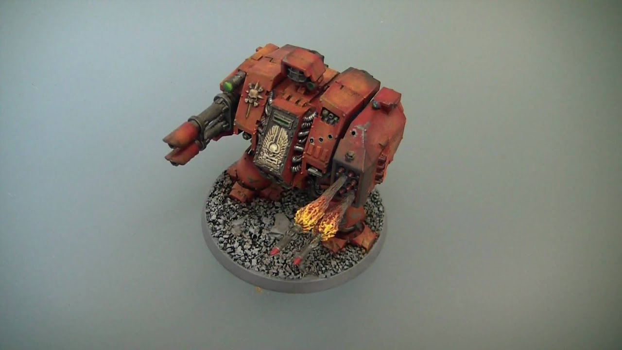 Warhammer 40K Black Rage # 17 Re-painted Blood Angels Dreadnought ...