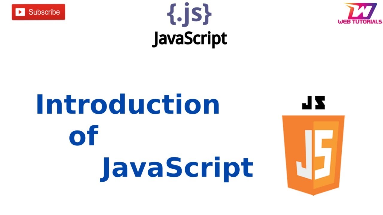 Javascript Series Introduction Of Js Part 1 Youtube