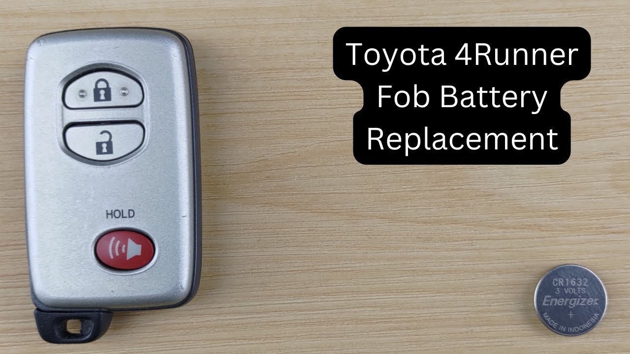 How To Replace or Change Toyota 4Runner Remote Key Fob Battery 2010 ...